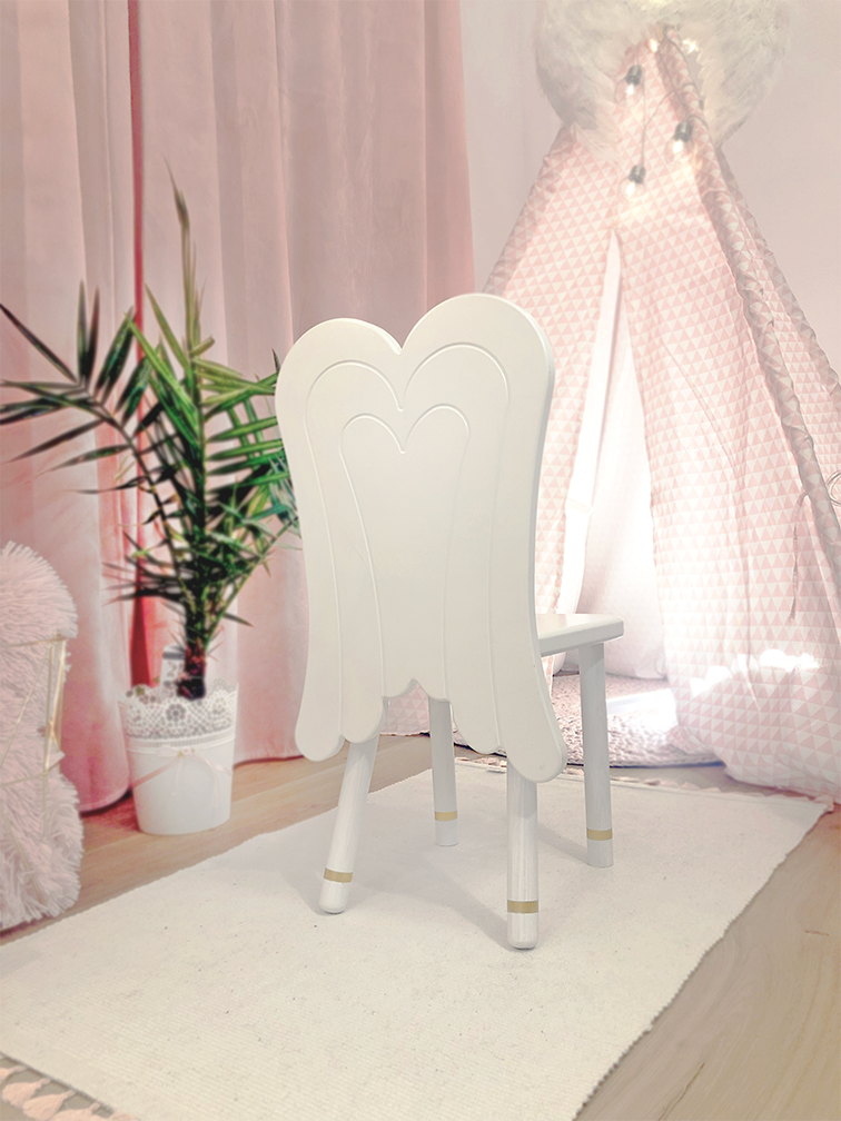 WINGS GOLDEN CHAIR * Wings by Palms Art